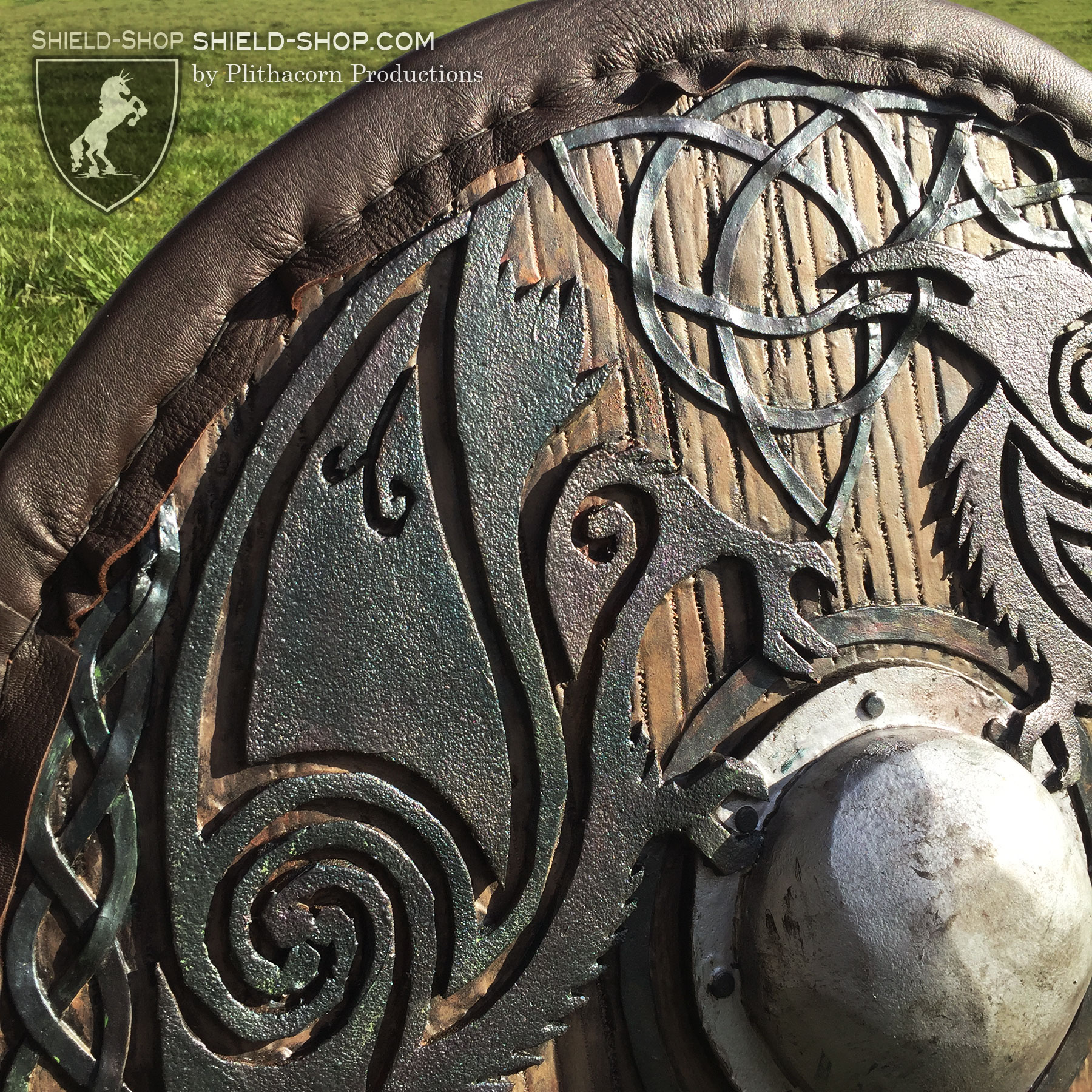 Celtic-raven-II-detail – Shield-Shop