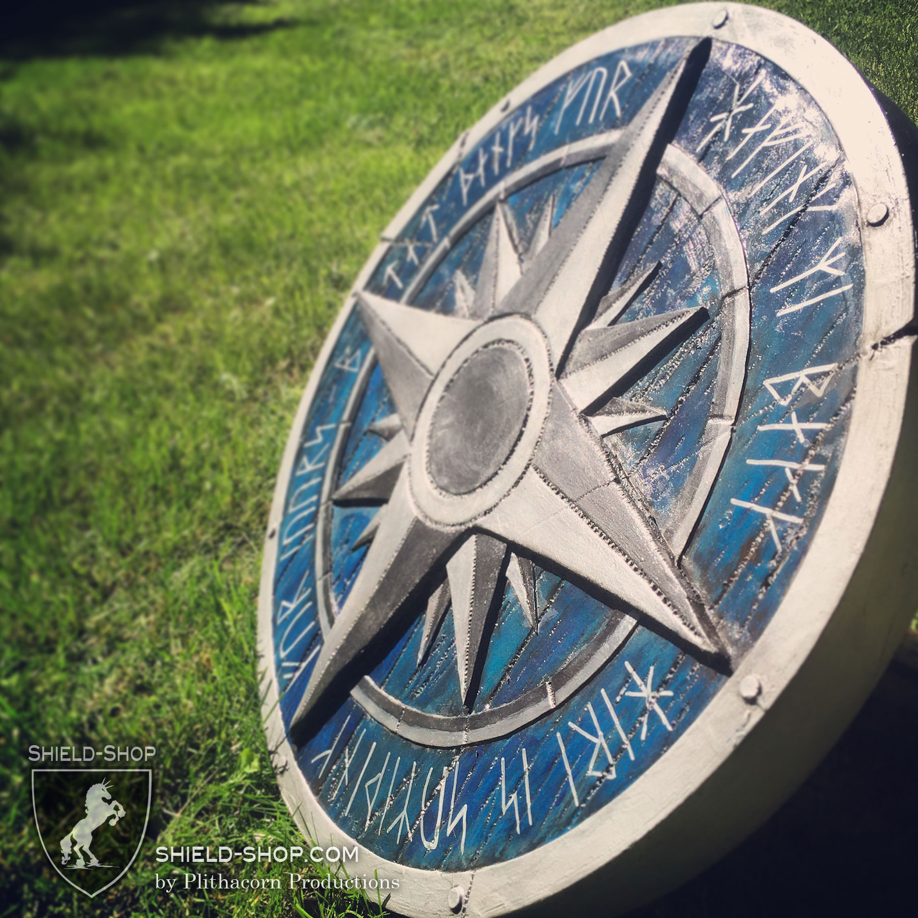 Compass-and-Runes-Shield – Shield-Shop